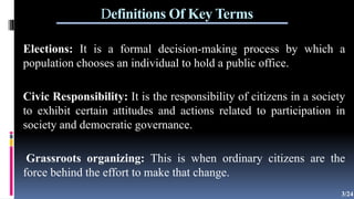 Understanding Elections and Civic Responsibility. | PPTX