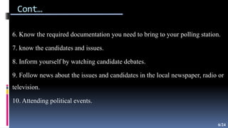 Understanding Elections and Civic Responsibility. | PPTX