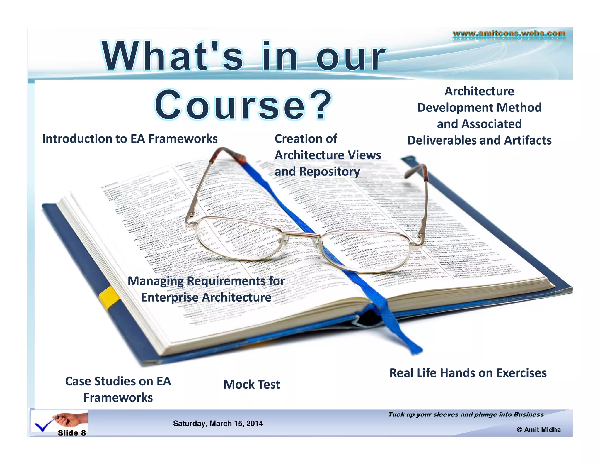 UNDERSTANDING ENTERPRISE ARCHITECTURE FRAMEWORKS TRAINING WORKSHOP | PDF