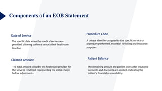What is an Explanation of Benefits (EOB) in Medical Billing? | PPTX