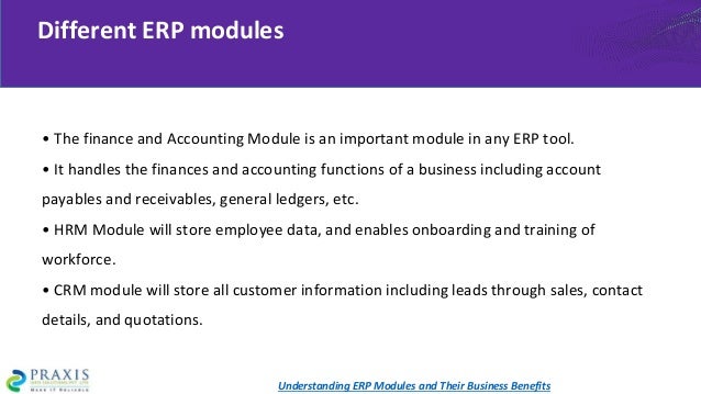 Understanding ERP Modules And Their Business Benefits | PPT