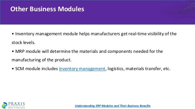 Understanding ERP Modules And Their Business Benefits | PPT