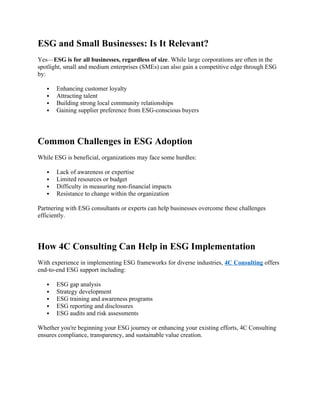 Understanding ESG- Why Environmental, Social, and Governance Matters ...