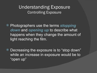 Understanding exposure | PPT