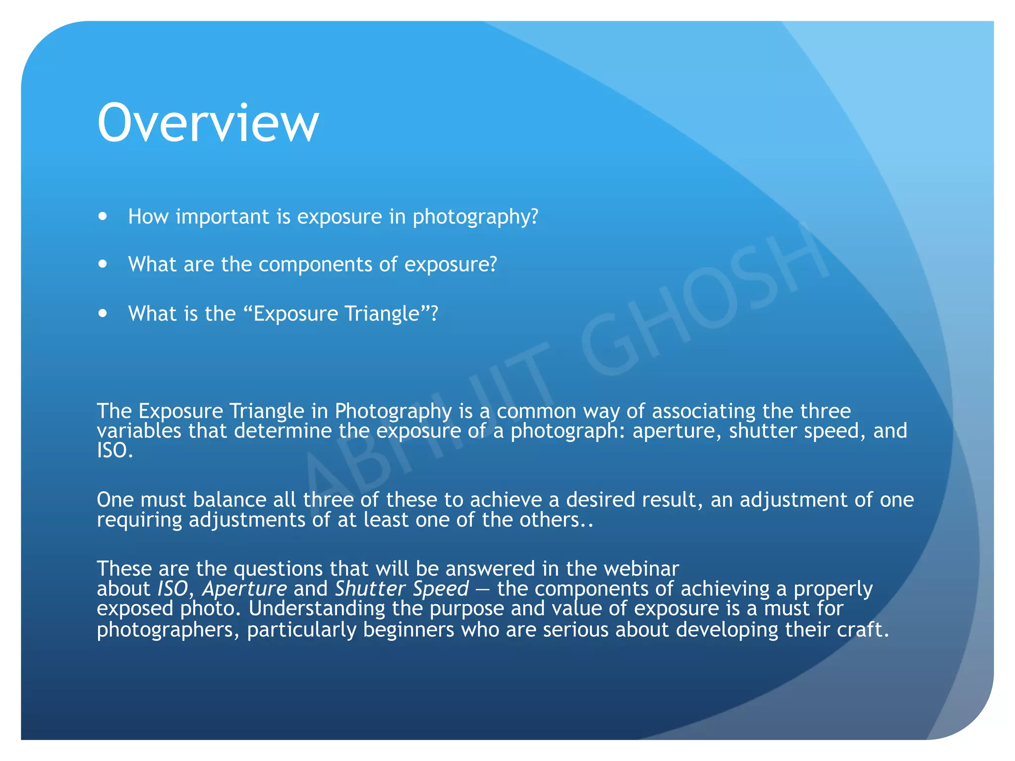 Understanding Exposure Triangle in Photography | PDF