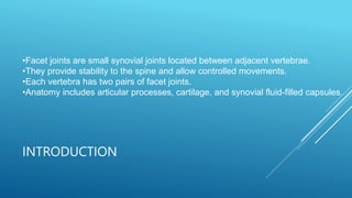 Understanding Facet Joints of the Spine.pptx