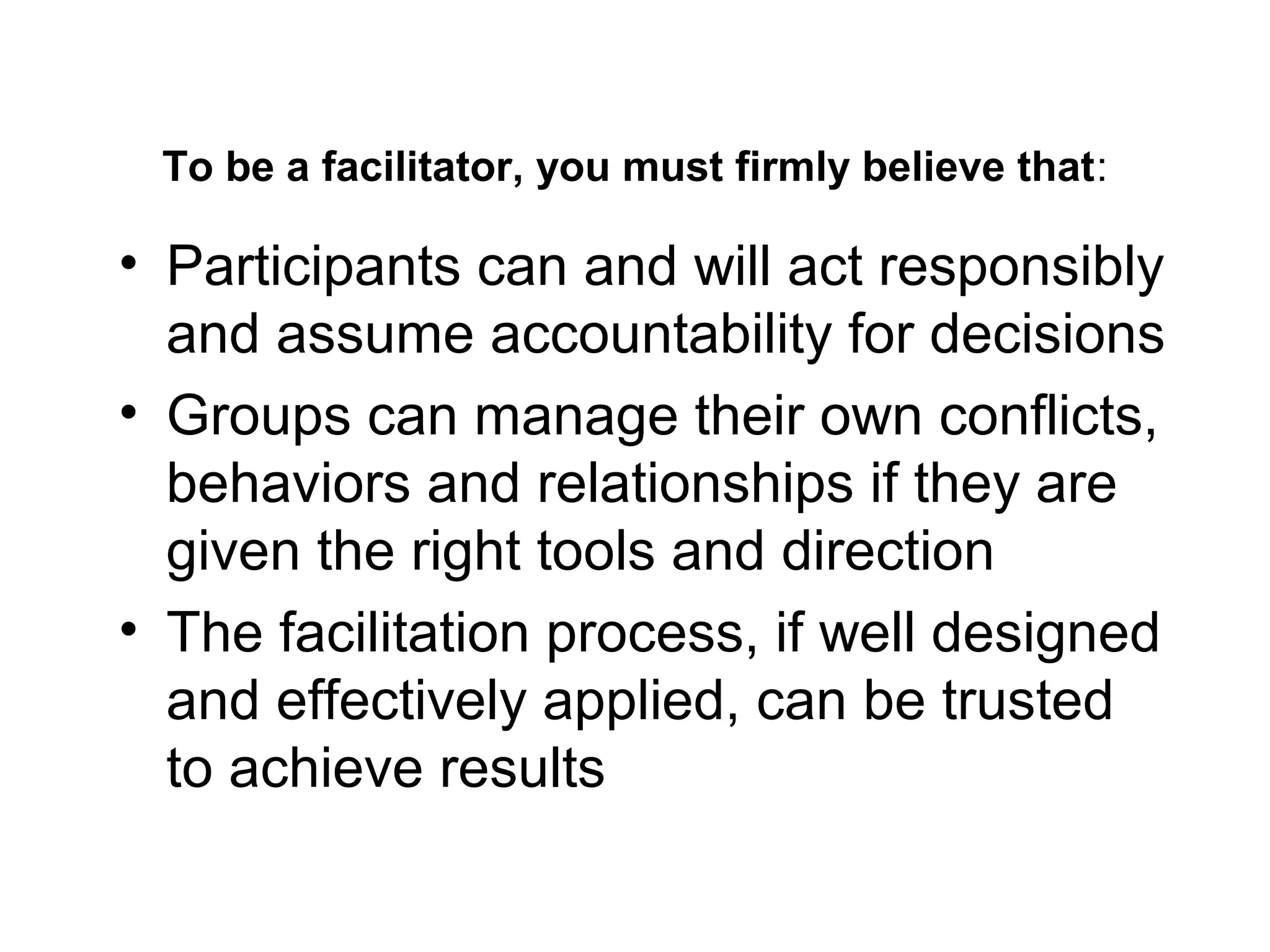 Understanding Facilitation | PPT