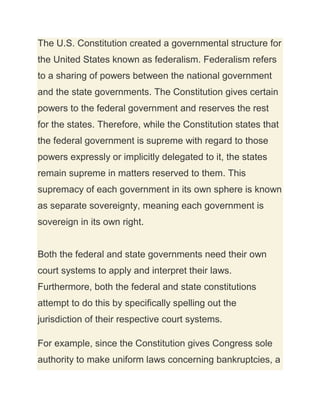 Understanding federal and state courts | DOCX