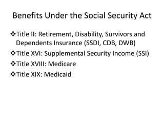Understanding federal benefits | PPTX
