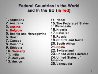 Understanding Federalism: Diffenent models-Different Challenges ...