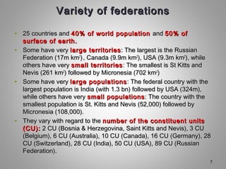 Understanding Federalism: Diffenent models-Different Challenges ...