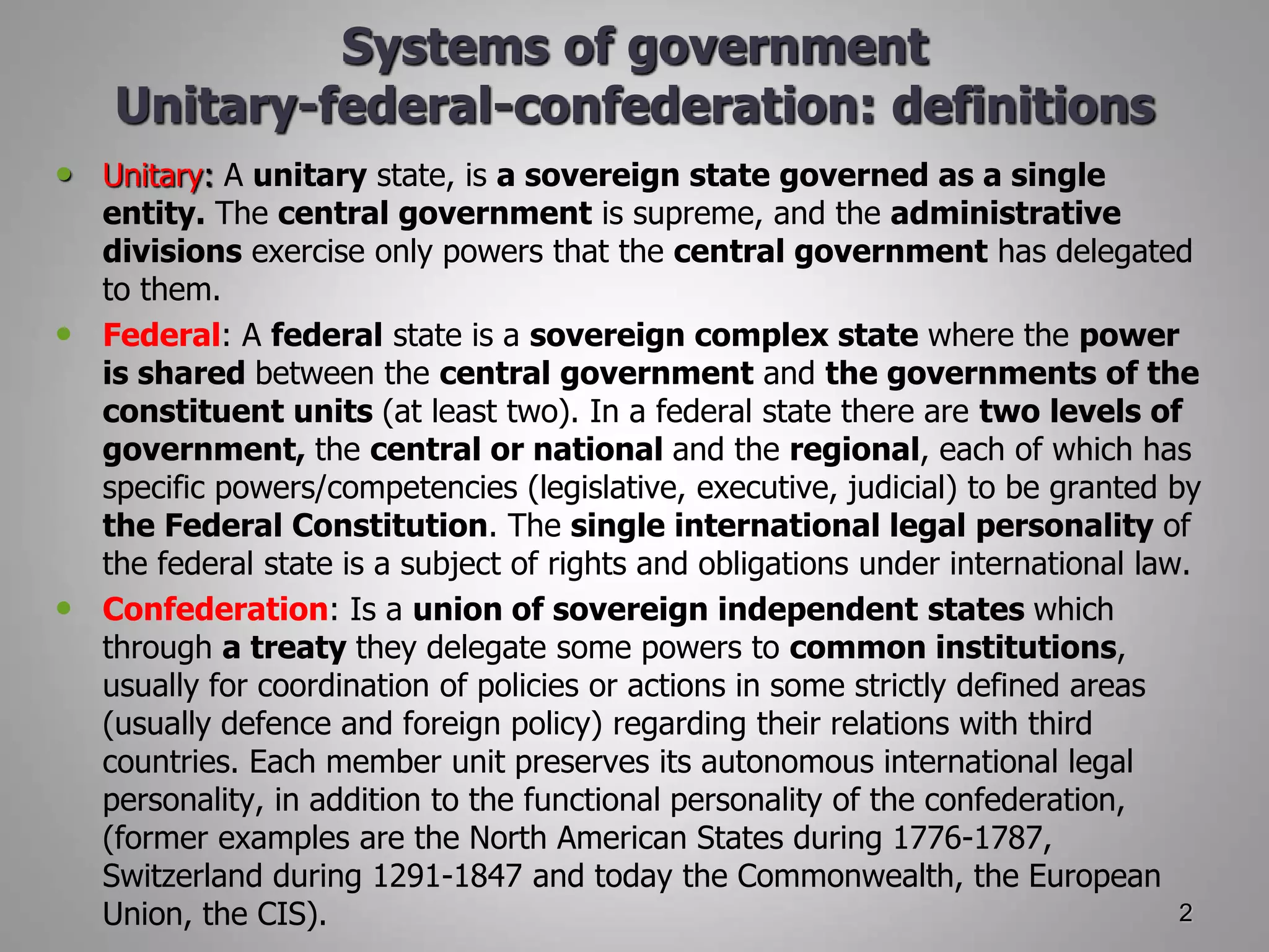 Understanding Federalism- Advantages and Disadvantages 2.ppt