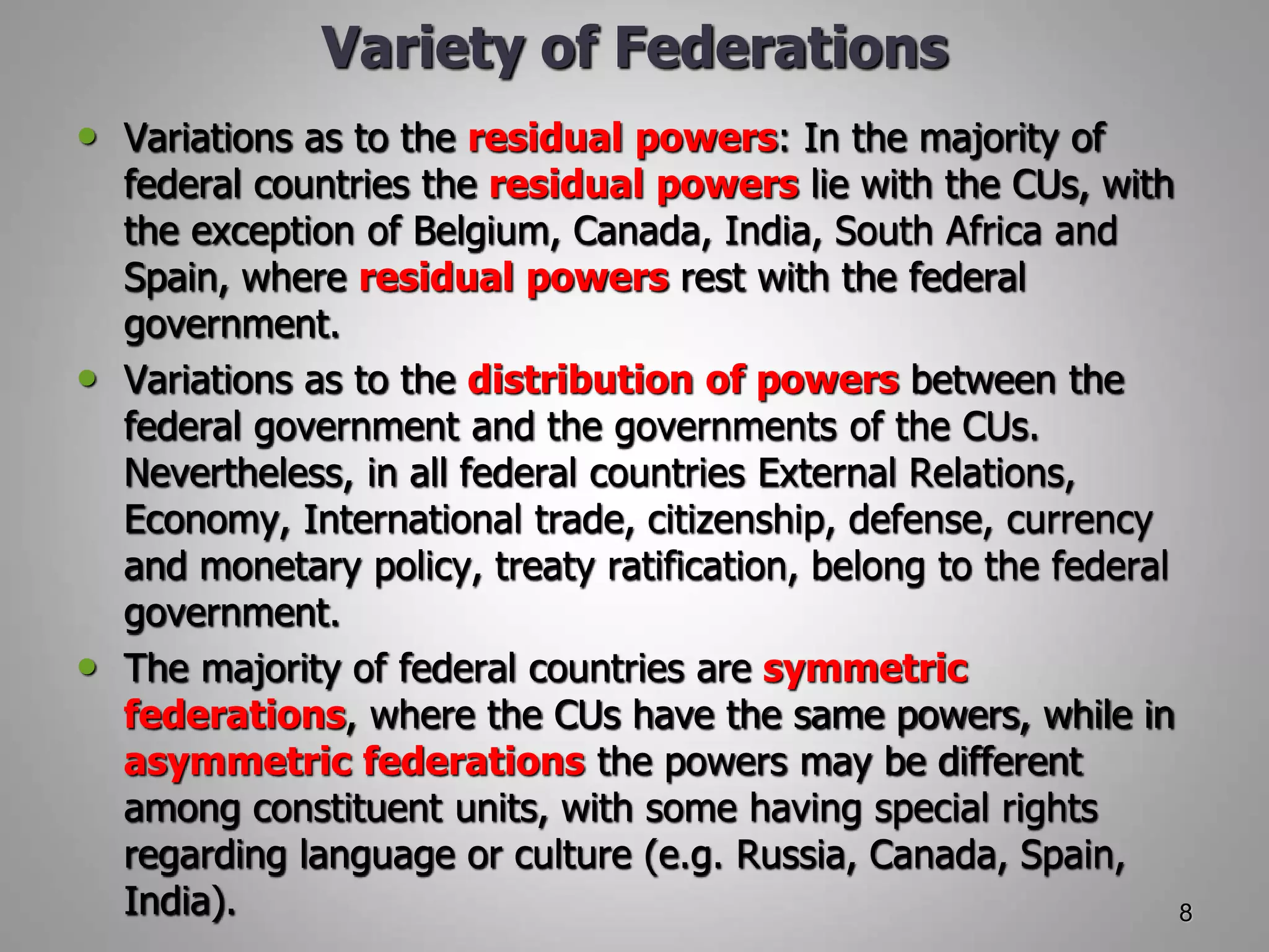 Understanding Federalism- Advantages and Disadvantages 2.ppt