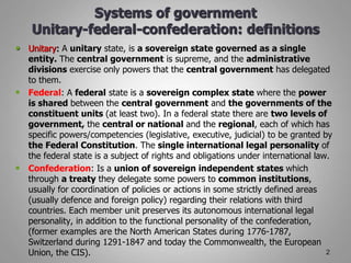 Understanding Federalism- Advantages and Disadvantages 2.ppt