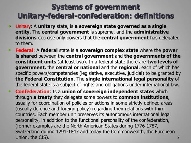 Understanding Federalism- Advantages and Disadvantages 2.ppt