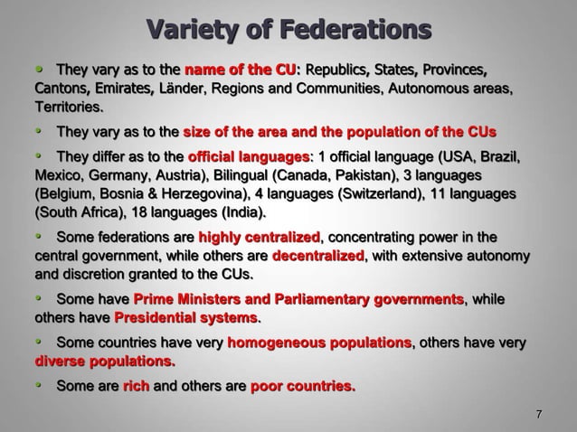 Understanding Federalism- Advantages and Disadvantages 2.ppt
