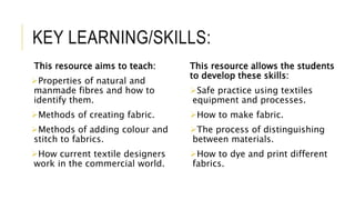 Understanding fibres and fabrics | PPT