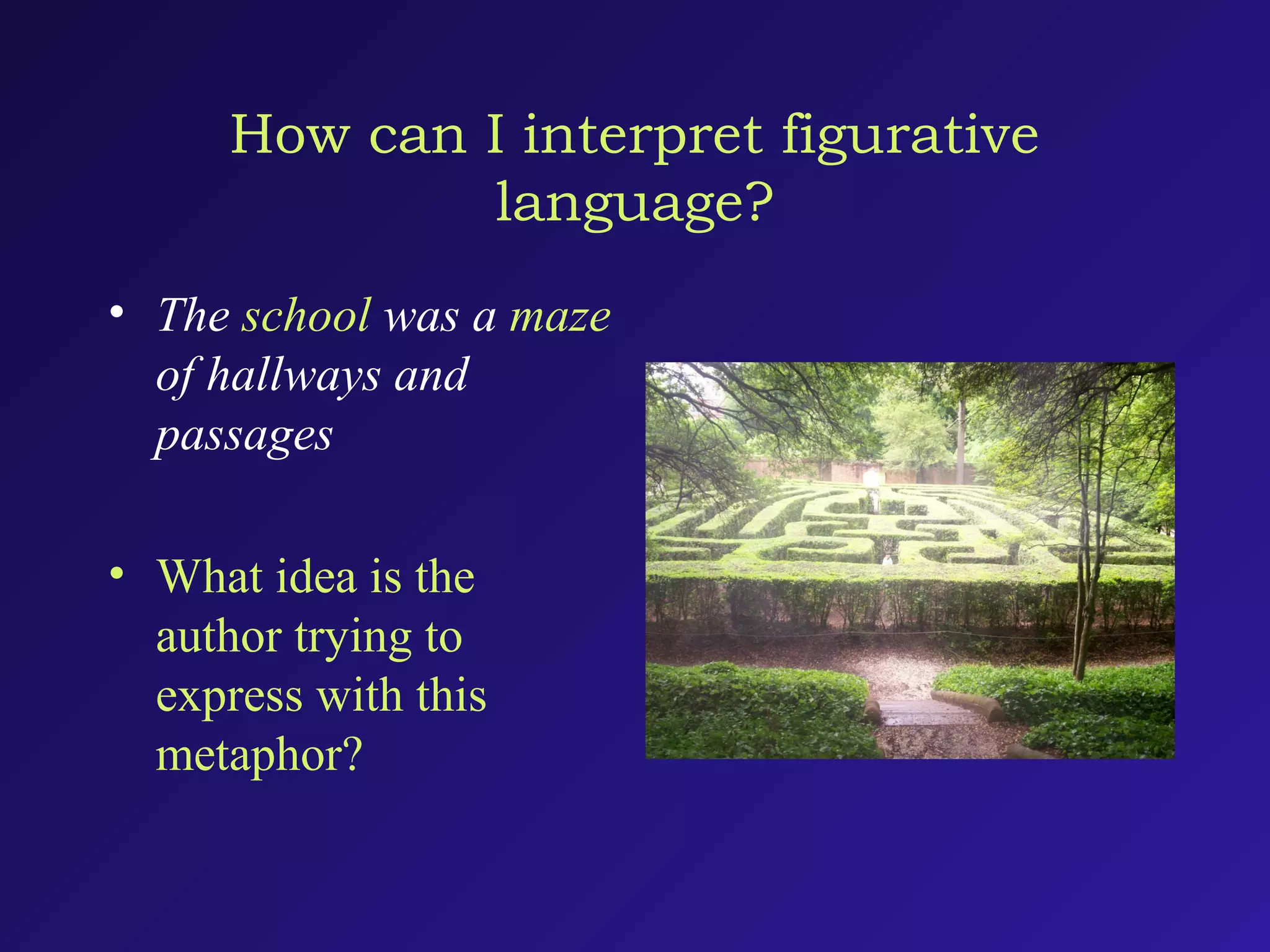 Understanding figurativelanguage | PPT | Food & Drink