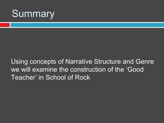 Understanding Film - School of Rock | PDF