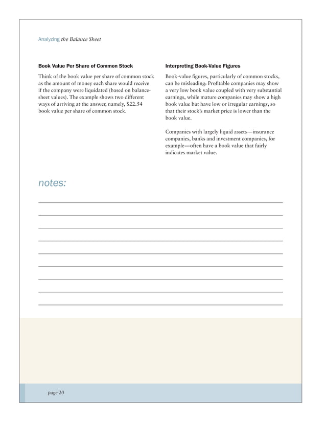 Merrill Lynch: Understanding financial statements | PDF