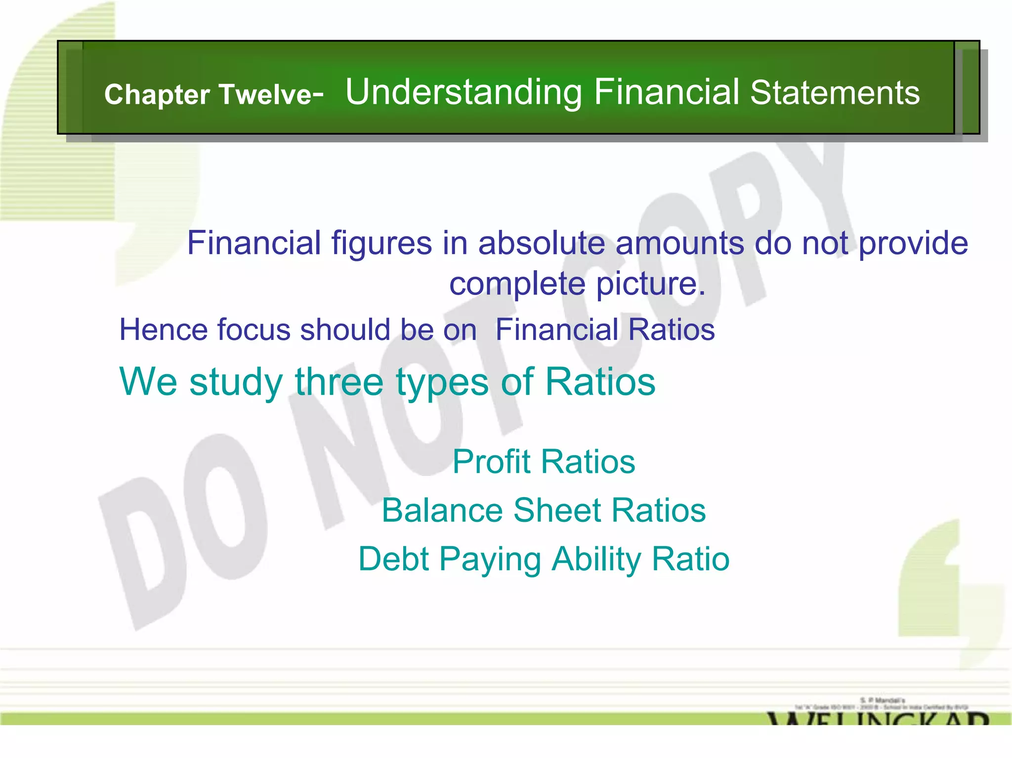 Understanding Financial Statements | PDF