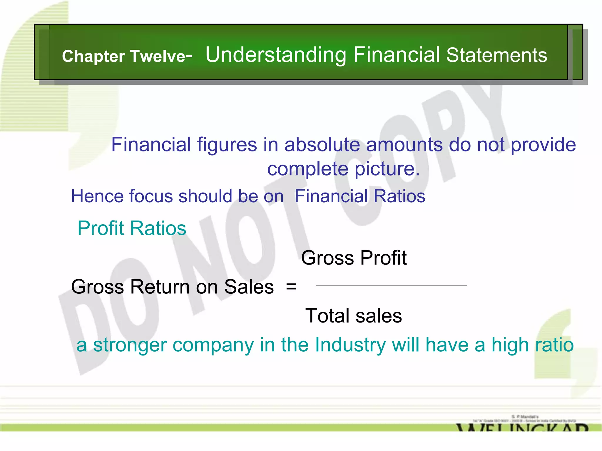 Understanding Financial Statements | PDF