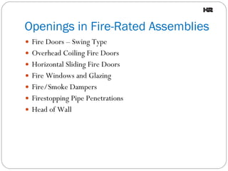 Understanding Fire-Rated Assemblies | PPT