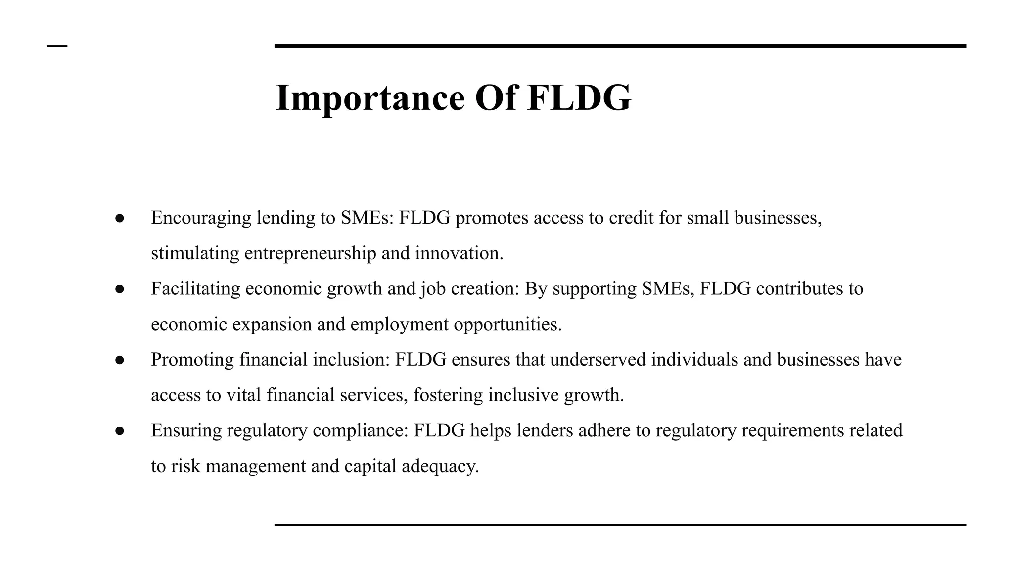 Understanding First Loss Default Guarantee (FLDG) | PDF