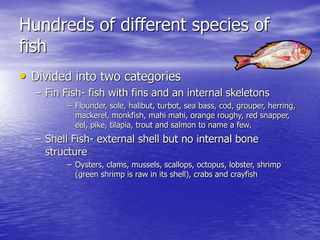 Understanding Fish and Shellfish.ppt | Fish and Aquariums | Pets