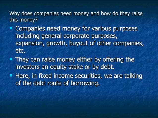 Understanding Fixed Income Securities | PPT