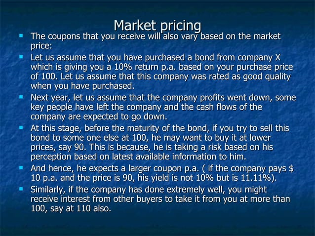 Understanding Fixed Income Securities | PPT