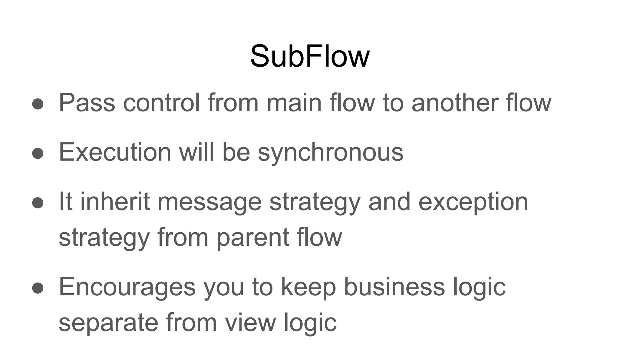 Understanding flows and subflows in mule | PPTX