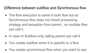 Understanding flows and subflows in mule | PPTX