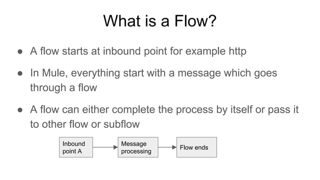 Understanding flows and subflows in mule | PPTX