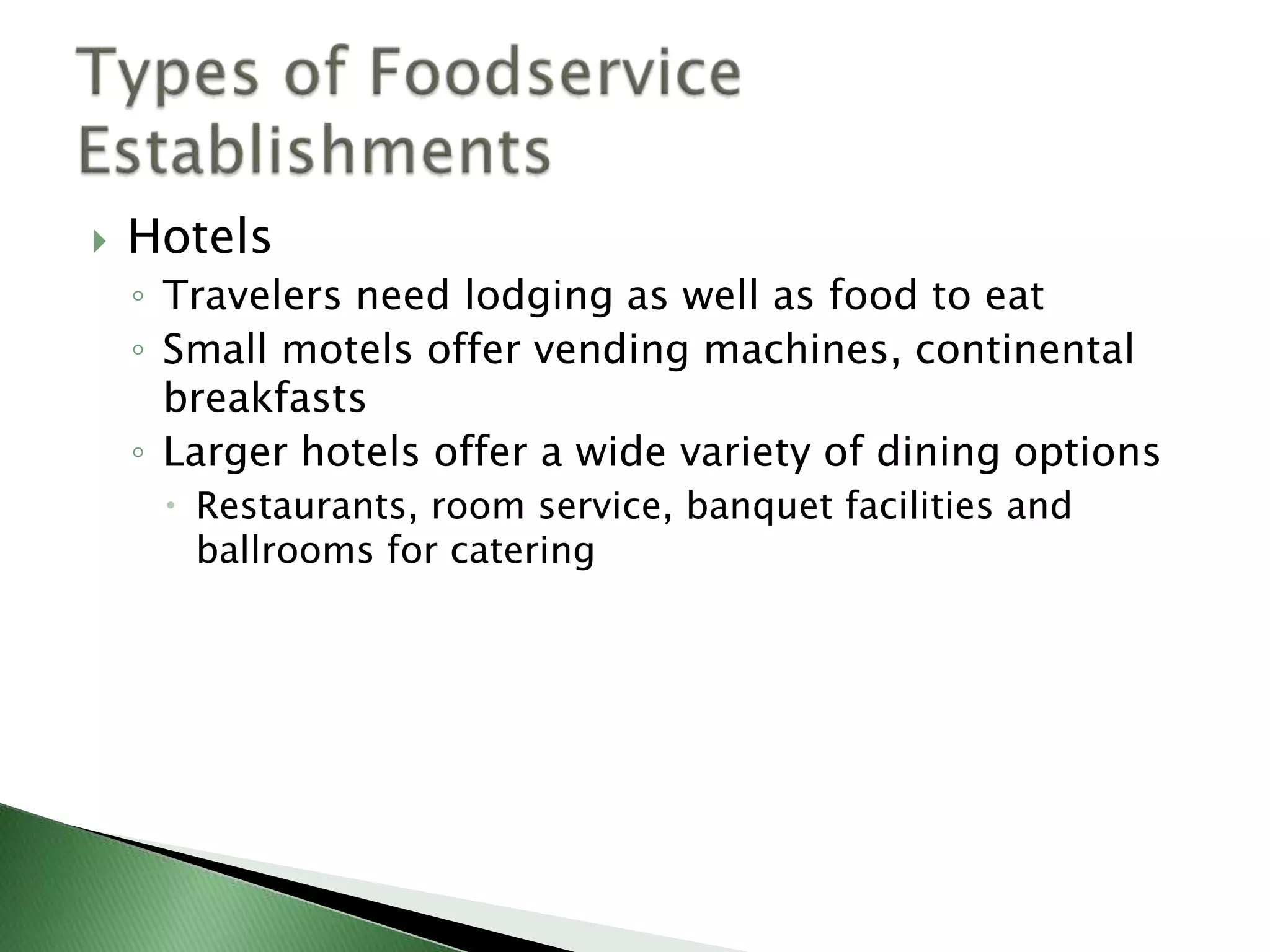 Understanding foodservice operations | PPTX