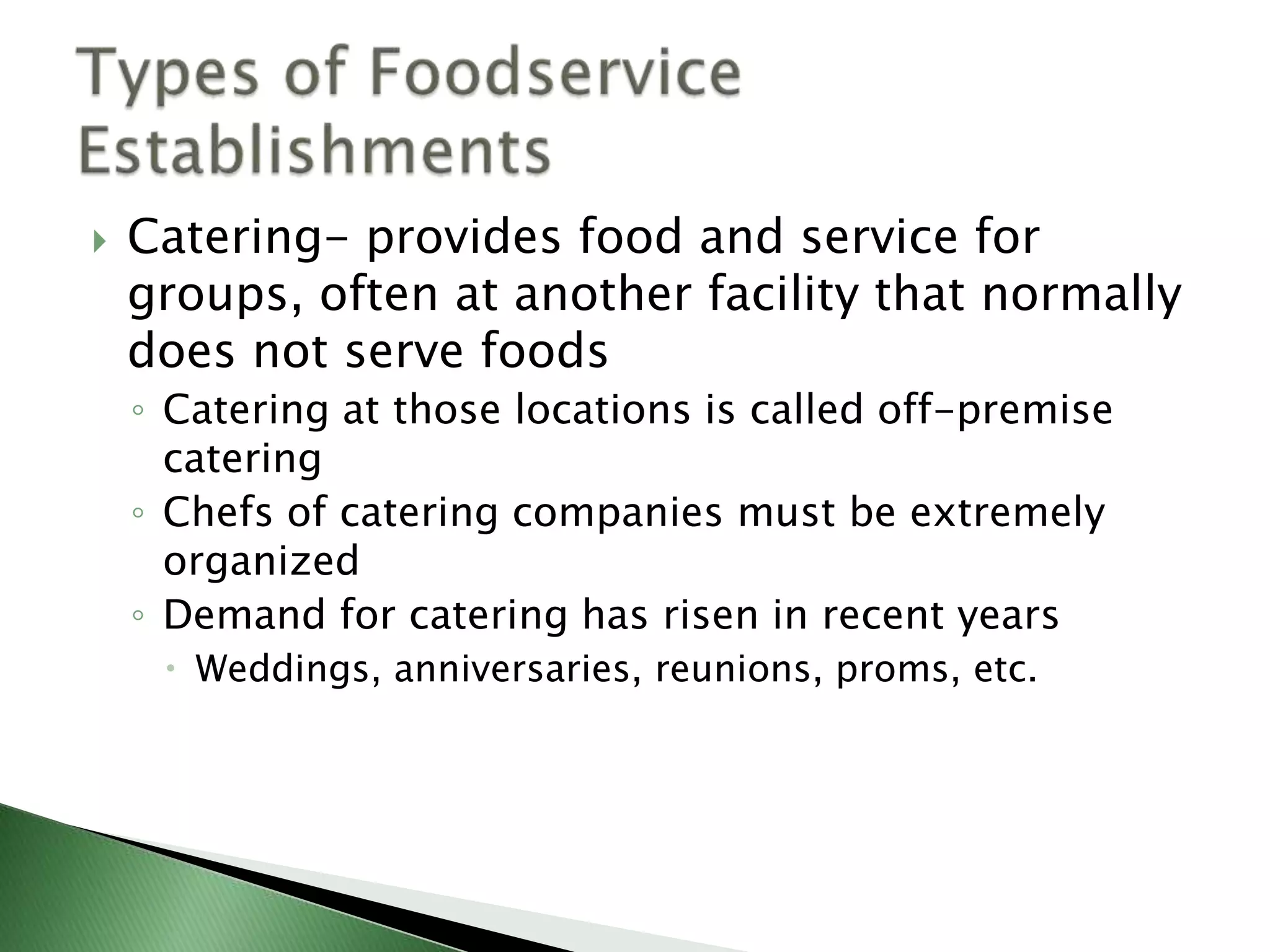 Understanding foodservice operations | PPTX
