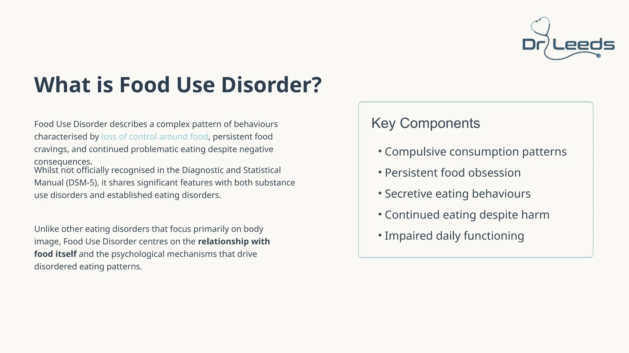 Understanding Food Use Disorder Hidden Struggles, Signals, and Recovery ...