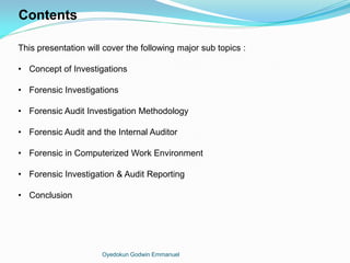 Understanding forensic investigation process by G. E. Oyedokun | PDF | Resume Writing and Advice ...