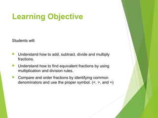 Understanding fractions | PPT