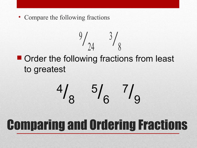 Understanding fractions quiz review | PPT