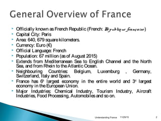 Understanding france- Brief overview of Marseille | PPT