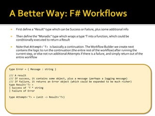 Understanding F# Workflows | PPTX