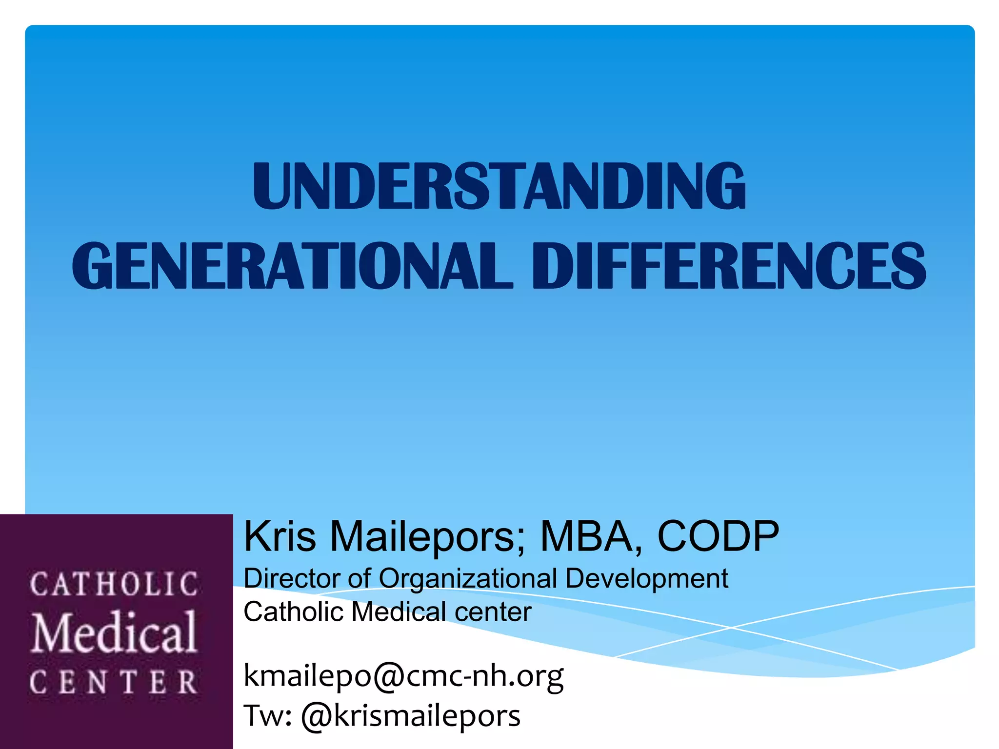 Understanding Generational Differences | PPTX