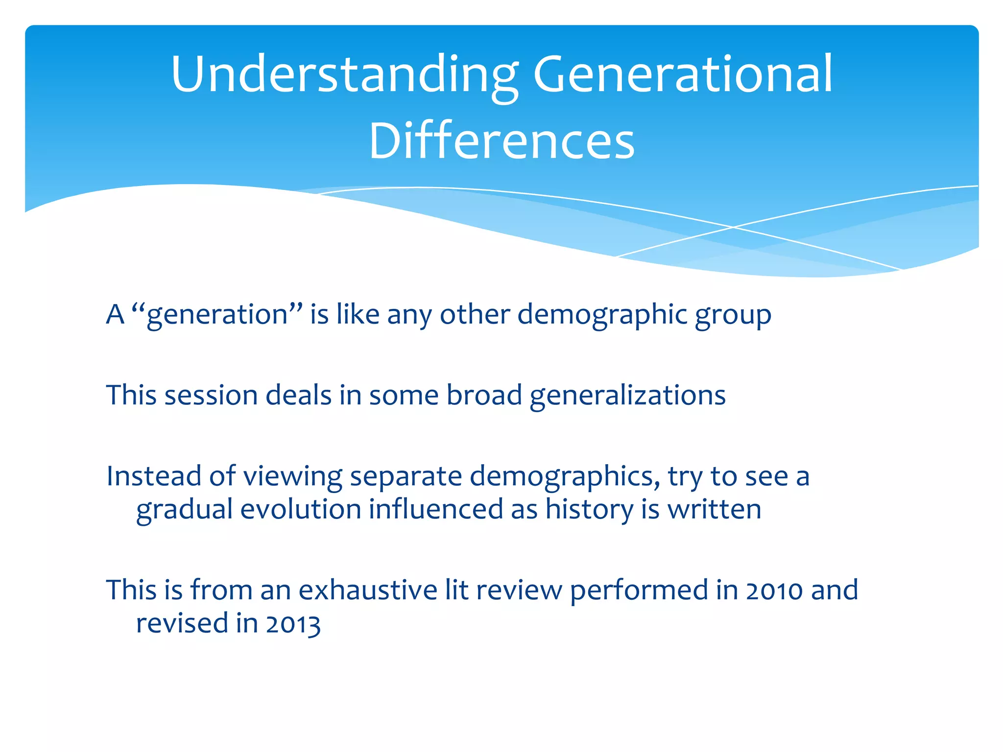Understanding Generational Differences | PPTX