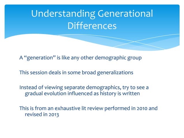 Understanding Generational Differences | PPTX