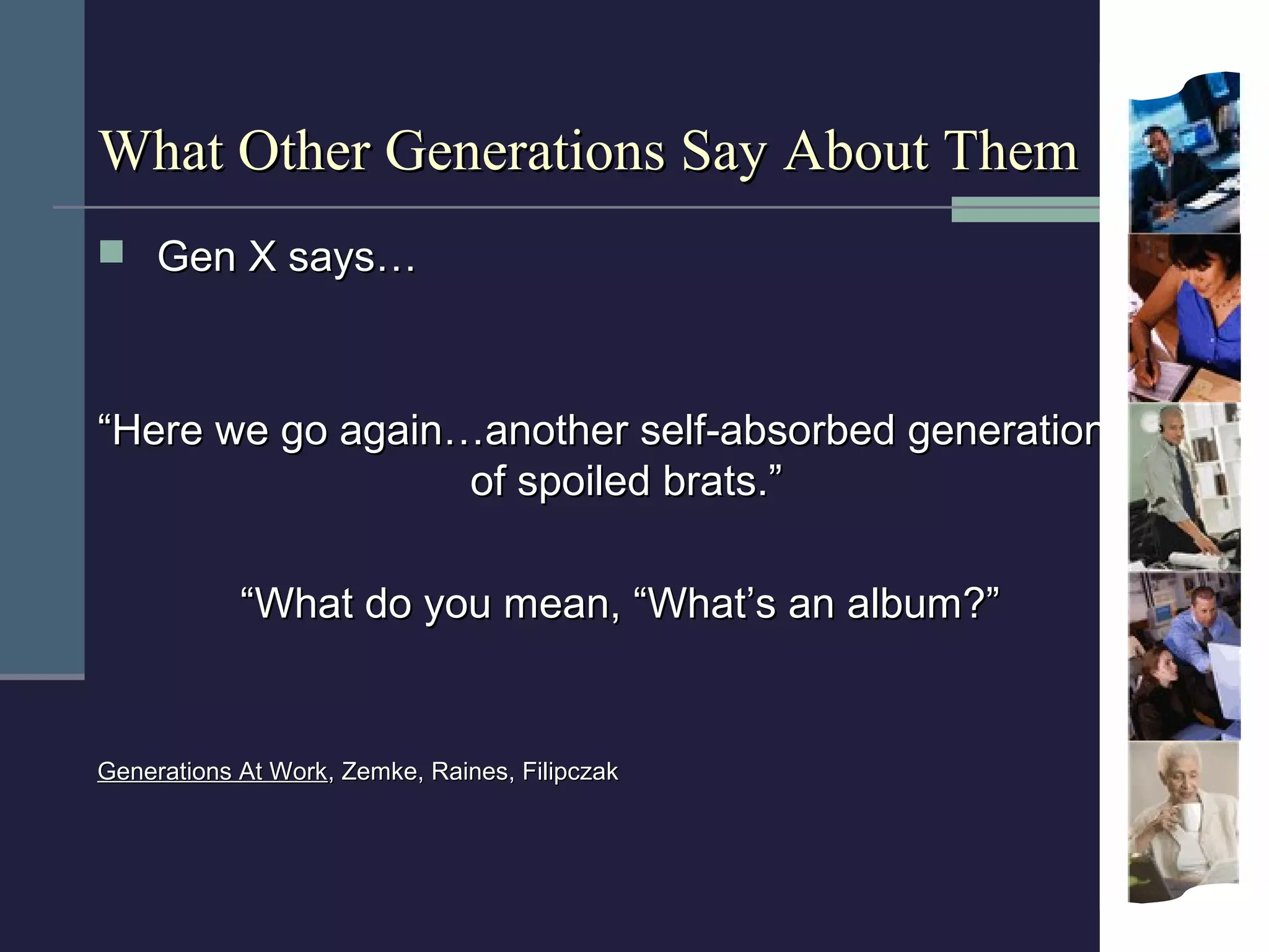 Understanding Generational Differences Presentation | PPT