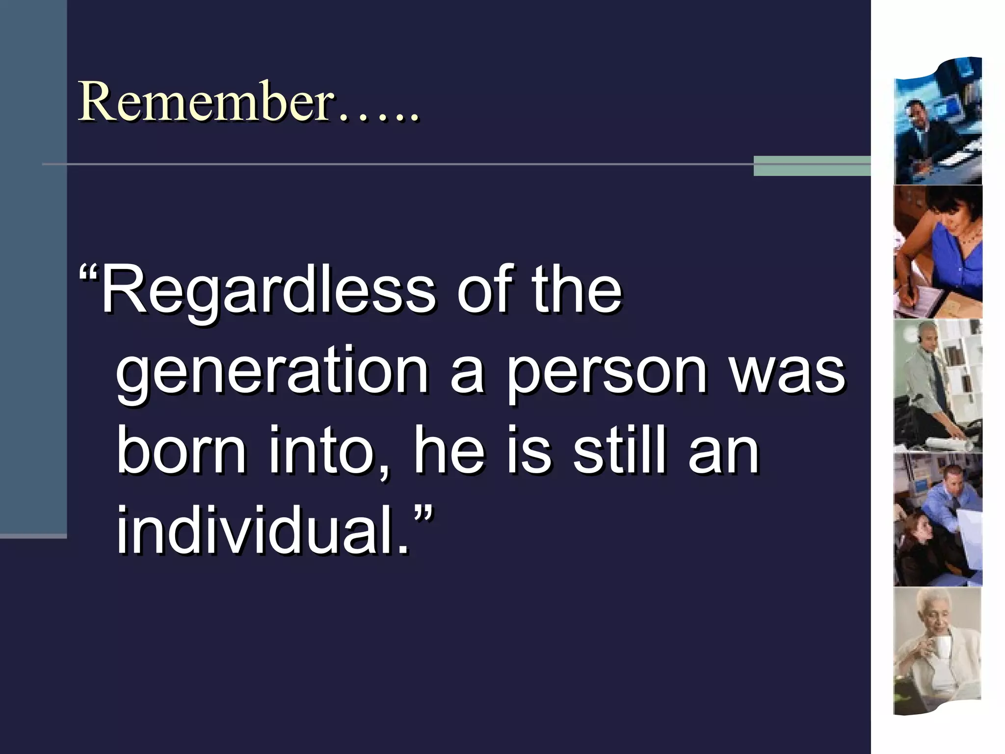 Understanding Generational Differences Presentation | PPT