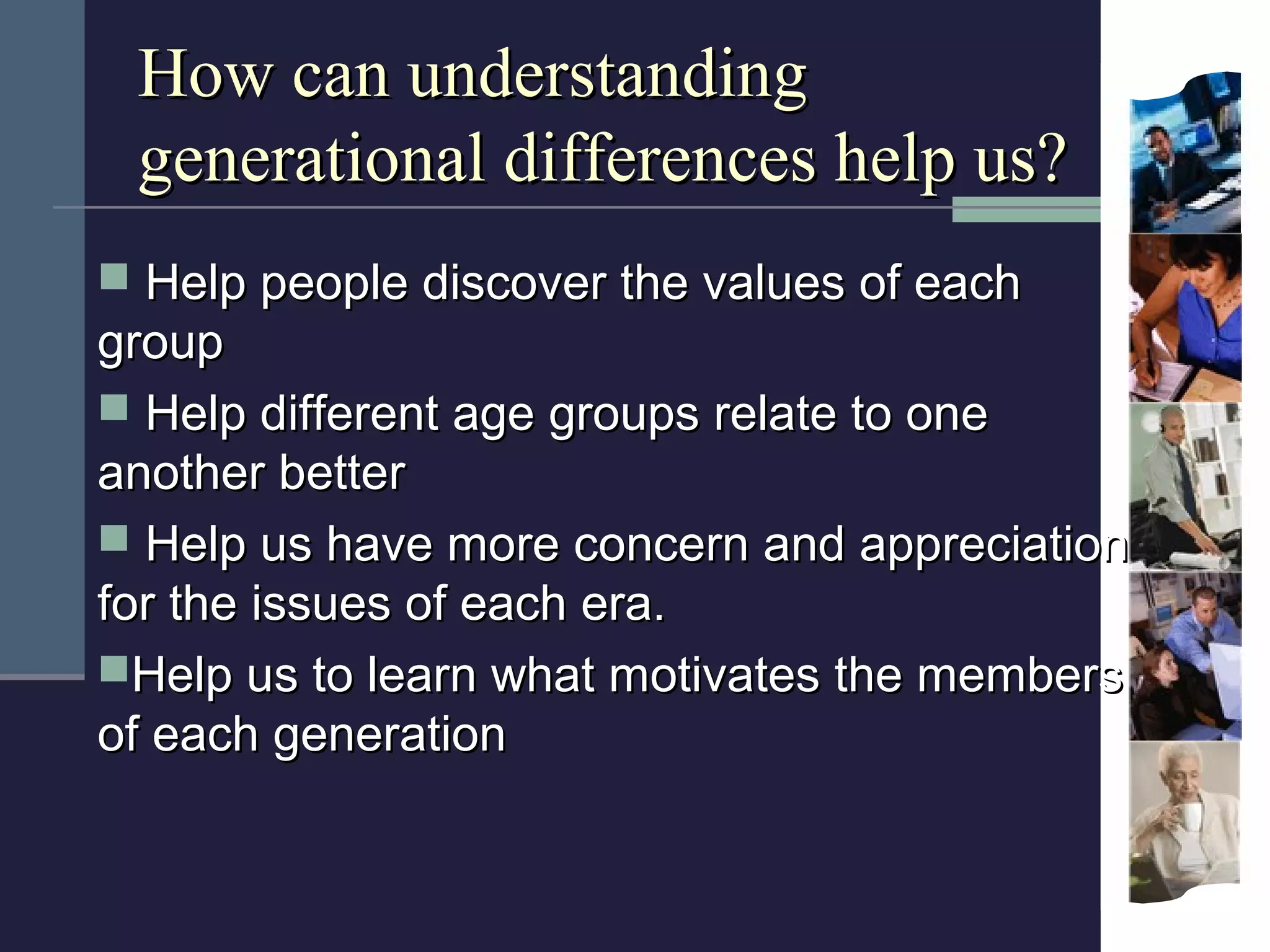Understanding Generational Differences Presentation | PPT