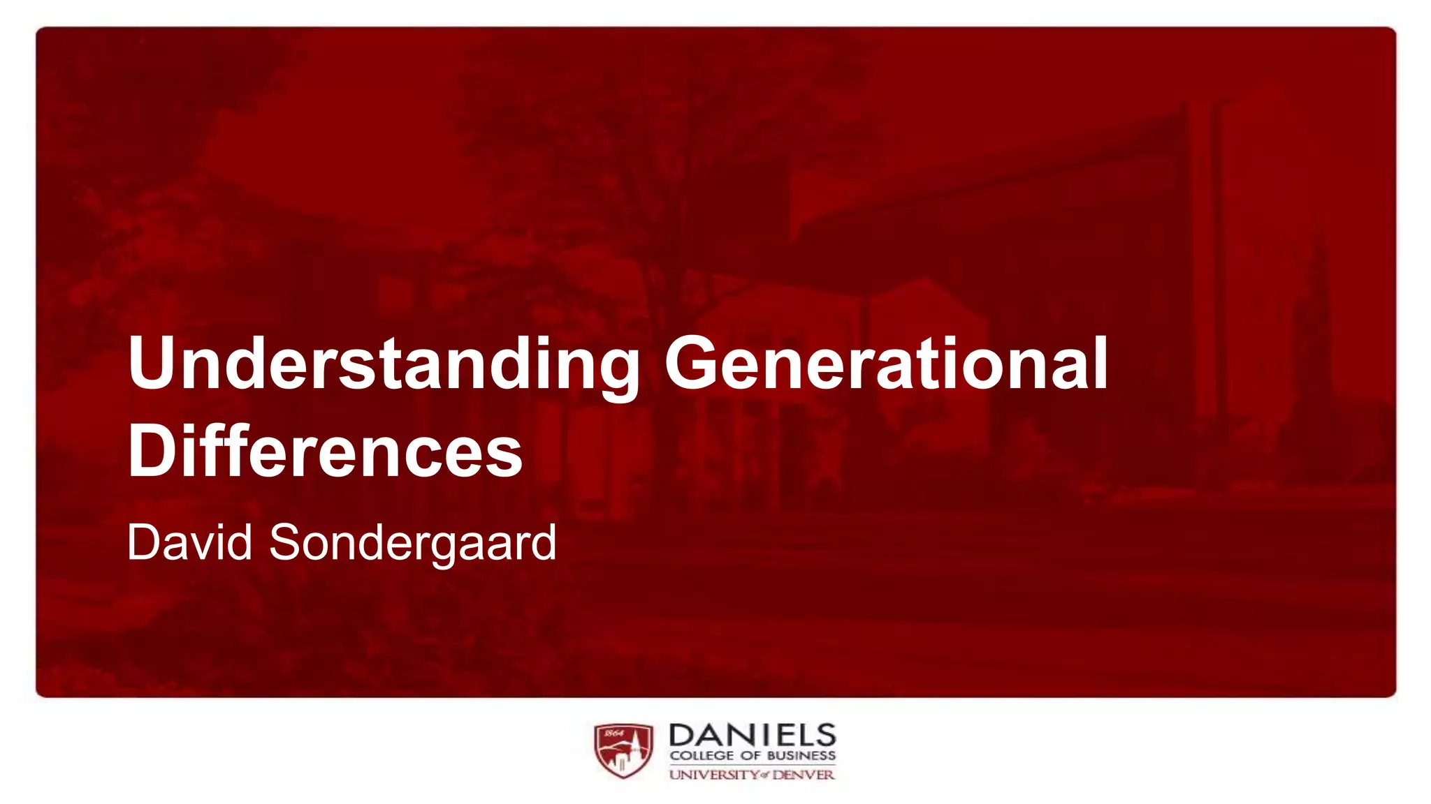 Understanding Generational Differences Presentation Ppt
