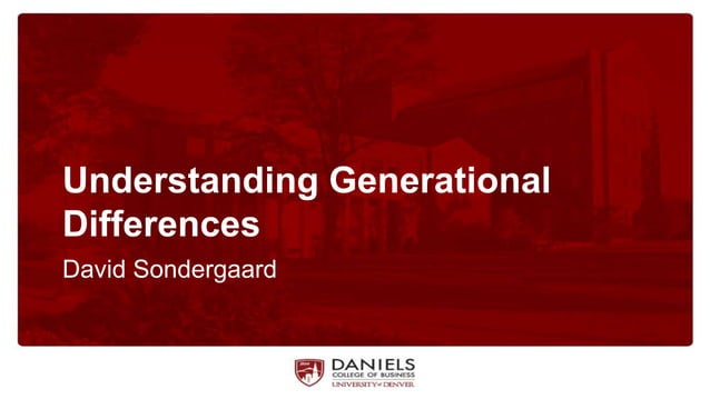Understanding generational differences presentation | PPT